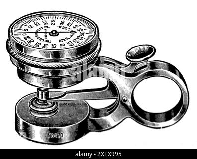 measuring tools used in mechanical engineering. isolated Stock Photo ...