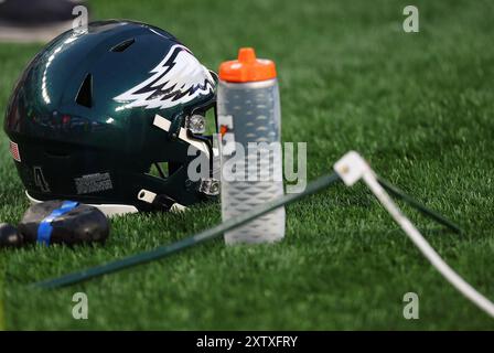 Philadelphia Eagles kicker Jake Elliott (4) kicks the ball during an ...