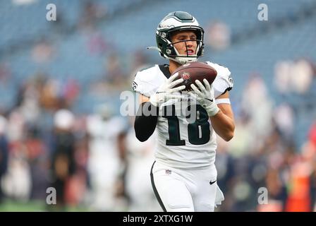 Philadelphia Eagles wide receiver Britain Covey returns the kick off ...