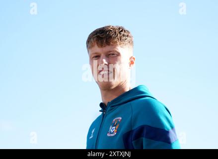 Coventry City's Victor Torp arrives at the ground ahead of the Sky Bet ...