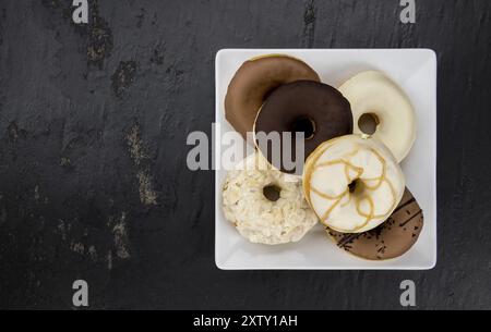 Some fresh made Donuts (view from above, close-up shot Stock Photo - Alamy