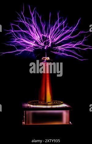 Tesla coil electrical resonant transformer circuit high voltage power ...