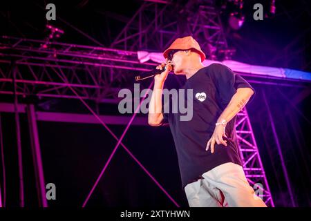 Der deutsche Rapper Trettmann Stefan Richter auf dem Highfield 2024 ...