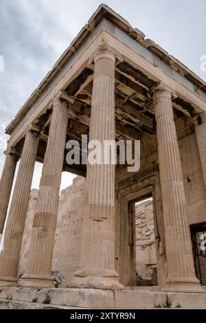Views from the Parthenon ruins in the city of Athens, Greece Stock ...