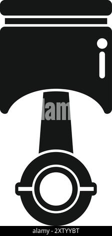 Symbol of internal combustion Engine Simple thin line vector Stock ...