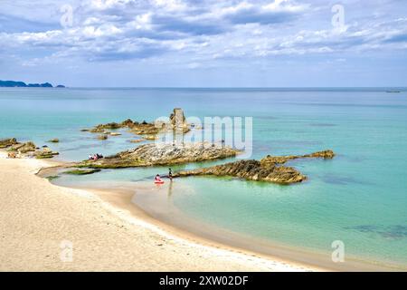 Wonpyeong Beach, Samcheok, Korea, South Korea, beach, pine trees ...