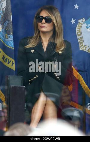 Melania Trump attends a First Lady Melania Trump Rings New York Stock ...