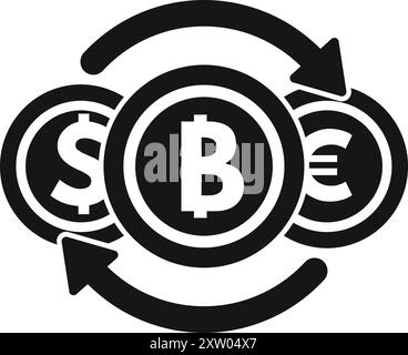 fiat money icon, black vector sign with editable strokes, concept ...