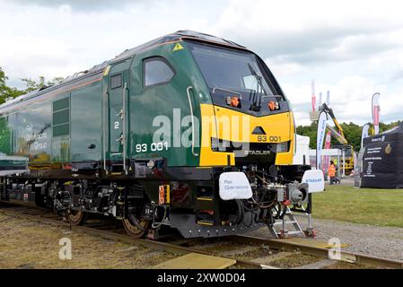 Stadler Class 93 tri mode low emission locomotive, diesel, electric ...