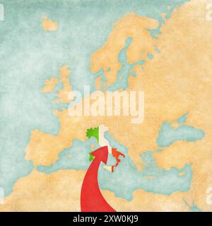 Migration to Europe. Illustrative map of immigration to the EU from ...