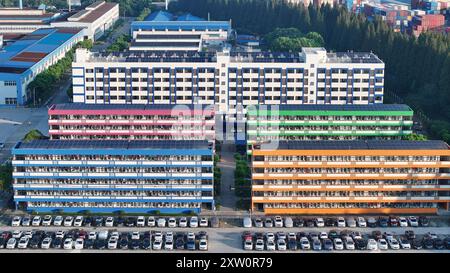 SUZHOU, CHINA - AUGUST 17, 2024 - The container ship MSC SIMONA (Xinfu ...