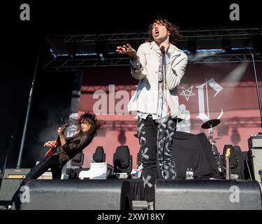 August 16, 2024, Indianapolis, Indiana, USA: British musician Barns ...