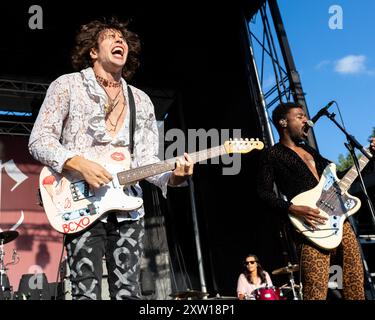 August 16, 2024, Indianapolis, Indiana, USA: British musician Barns ...