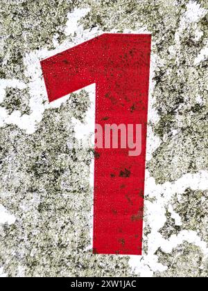 Written Wording in Distressed State Typography Found Number Eleven 11 ...