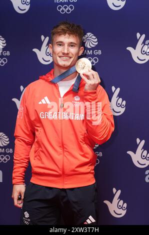 Great Britain's Jack Laugher in action in the Men's 3m Springboard ...