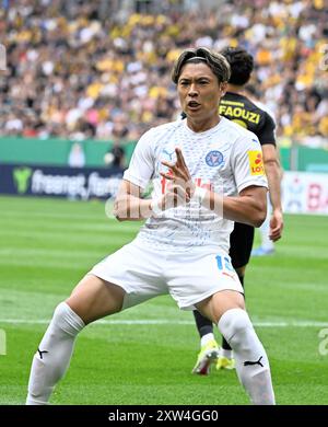 Aachen, Germany. 17th Aug, 2024. Soccer: DFB Cup; Alemannia Aachen ...