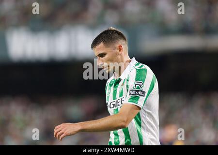 Romain Perraud of Real Betis during the Spanish championship La Liga ...