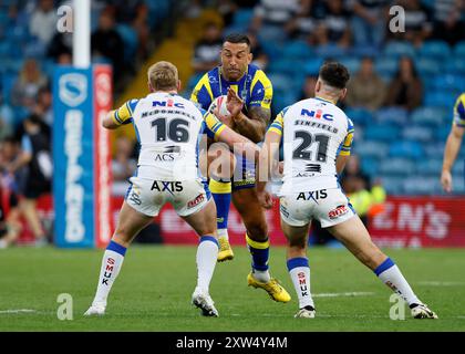 Paul Vaughan of Warrington Wolves in action during the Betfred Super ...