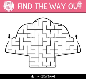 Under the sea geometrical maze for kids. Ocean preschool printable ...