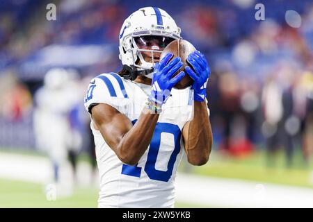 Indianapolis Colts wide receiver Adonai Mitchell (10) in action during ...