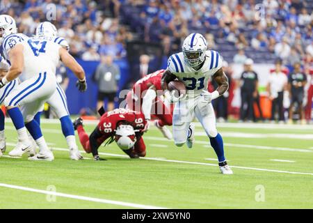 Indianapolis Colts running back Tyler Goodson walks off the field ...