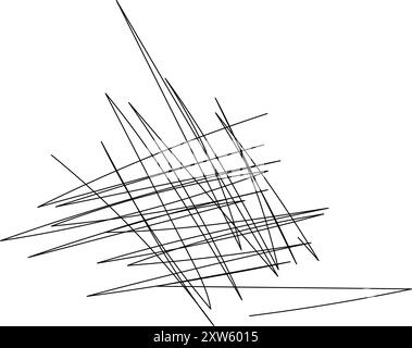 Abstract line art featuring sketches in black Stock Vector Image & Art ...