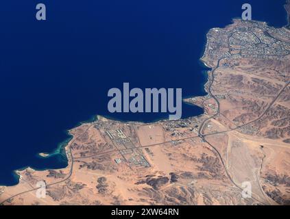 Aerial view of the coastal town of Haql in Saudi Arabia Stock Photo - Alamy