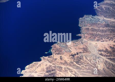 Aerial view of the coastal town of Haql in Saudi Arabia Stock Photo - Alamy