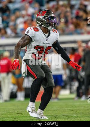 Tampa Bay Buccaneers safety Rashad Wisdom (38) runs to the ball carrier ...