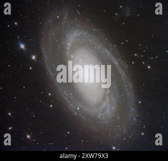 The Bode galaxy (Messier 81), in the boreal constellation of Ursa Major ...