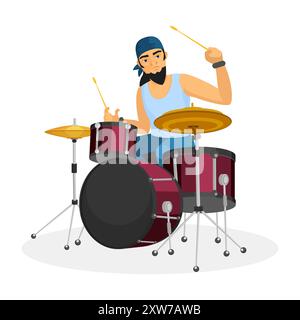 Crowd of vector people set performing outdoor activities. Man and woman ...