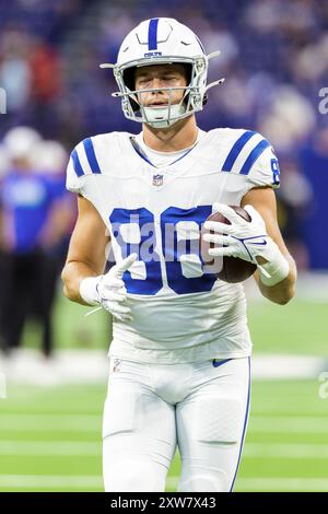 Indianapolis Colts tight end Will Mallory (86) walks off the field ...