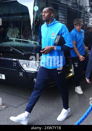 Chelsea's Tosin Adarabioyo arrives ahead of the Premier League match at ...