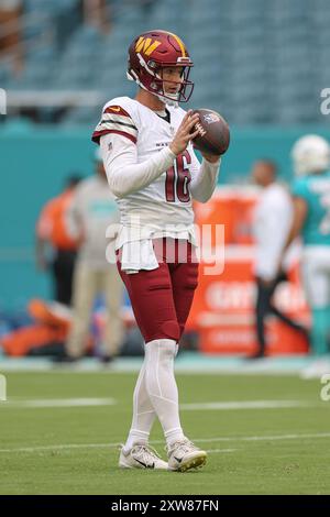 Washington Commanders quarterback Jeff Driskel (2) warms up before an ...