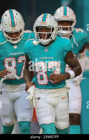 Miami Dolphins wide receiver Malik Washington arrives before an NFL ...