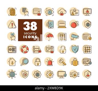 Unlock cyber padlock icon outline vector. Hacker crime. Online security ...