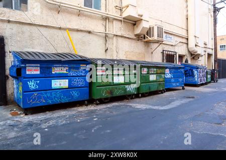 Los Angeles, California: RecycLA Athens Services, Garbage Containers ...