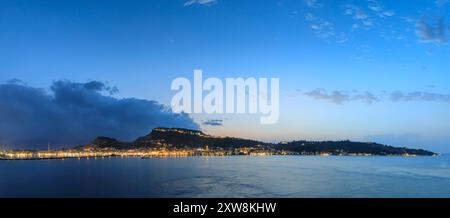 Zakynthos (Zante) town cityscape panorama of Greece city. Traveling ...