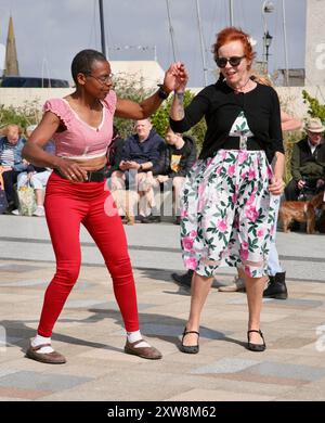 The dancers at the Mussel Tank during the Lytham 1940's Wartime ...
