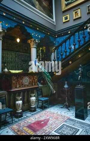 View of the Staircase Hall/Courtyard at Leighton House Museum Stock ...