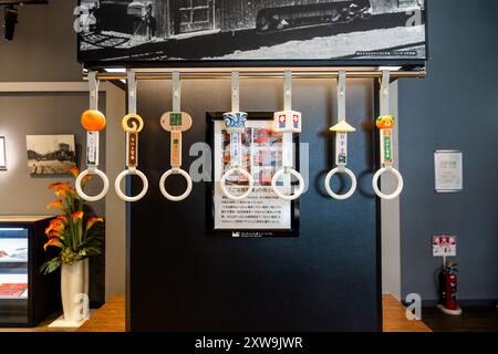 Botchan Ressha steam locomotive train at the Matsuyama Station in Ehime ...
