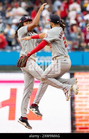 Washington Nationals' Luis Garcia Jr. in action during a baseball game ...