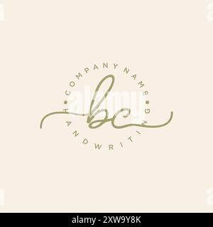 BC Letter initial handwriting logo vector Stock Vector Image & Art - Alamy