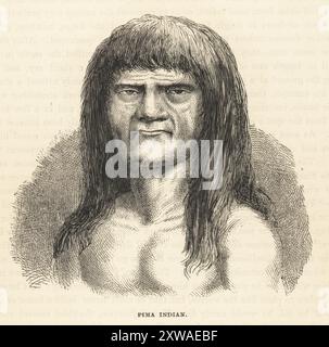 Man of the Akimel O'odham or Pima nation. Native Americans of Arizona ...