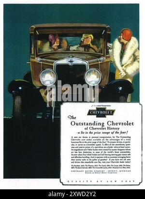 1920s USA Chevrolet Magazine Advert Stock Photo - Alamy
