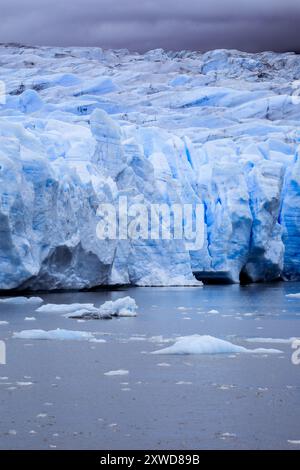 Close up View to the Grey Glacier, the Southern Patagonian Ice Field ...
