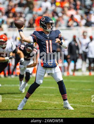Cincinnati Bengals quarterback Brett Rypien warms up before an NFL ...