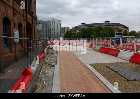 Dutch style roundabout in Sheffield under construction at West Bar ...