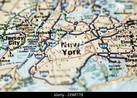 Map of New York in New York Stock Photo - Alamy