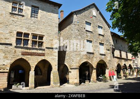 Medieval street in city of Villeneuve Lez Avignon, France Stock Photo ...